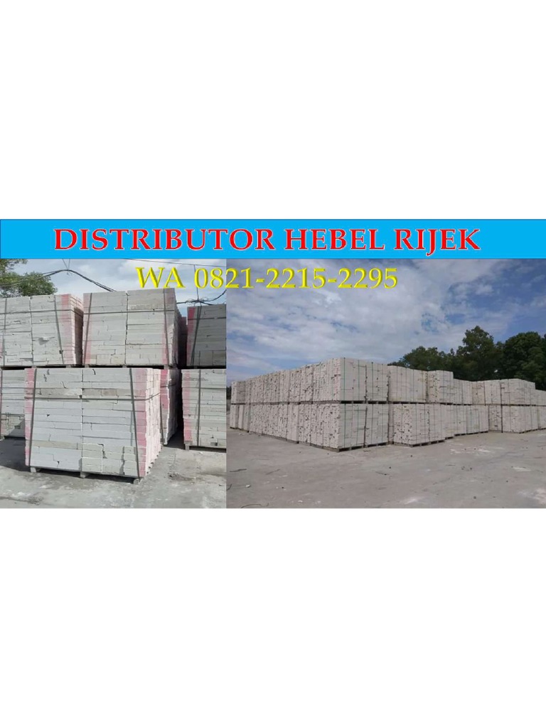 Jual Hebel KW 2 Bata Ringan Rijek Harga Murah, Harga Hebel KW 2 Bata Ringan Rijek Per Biji ...