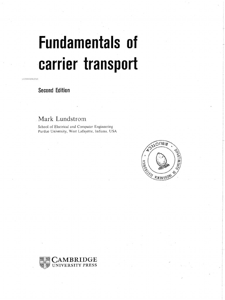 Fundamentals of Carrier Transport | PDF