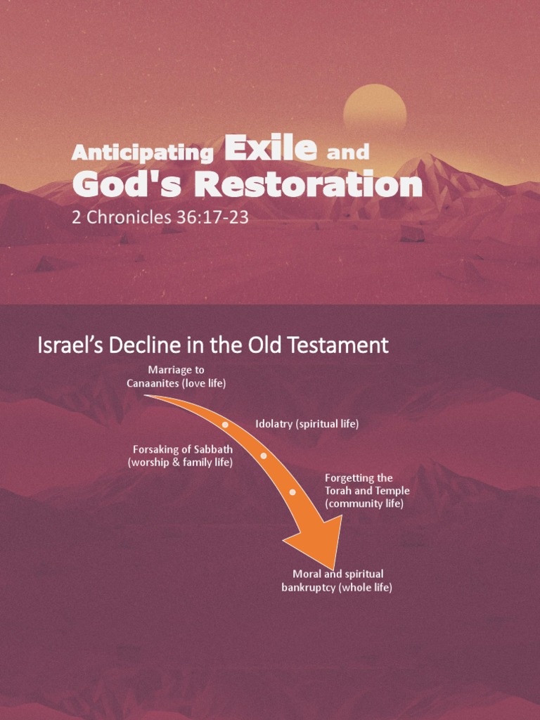 10 9 2022 Anticipating Exile and Gods Restoration | PDF | Books Of The Hebrew Bible | Old ...