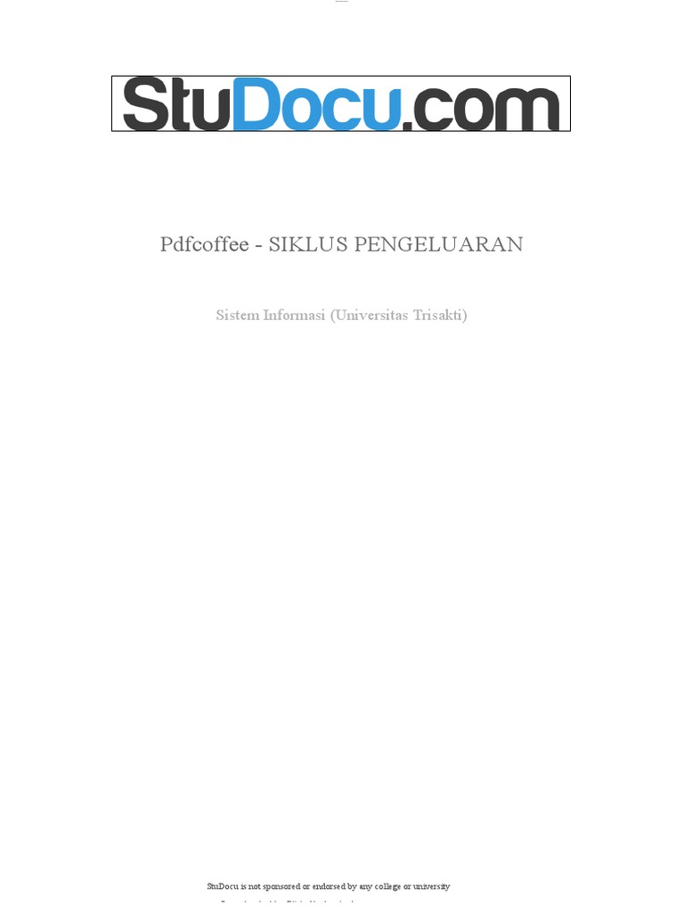 Pdfcoffee Siklus Pengeluaran | PDF