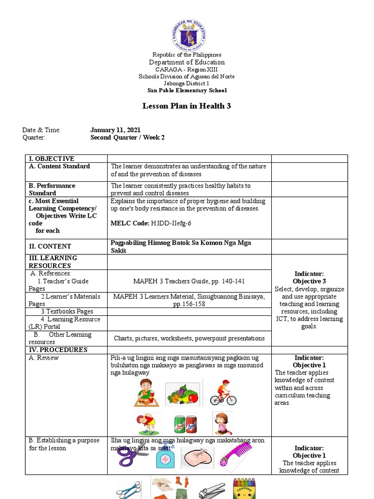 COT SY 2020 2021 Quarter 2 Health 3 | Download Free PDF | Educational ...