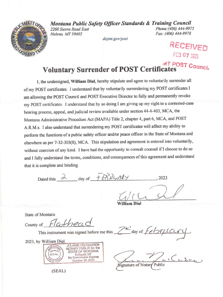 Voluntary Surrender | PDF