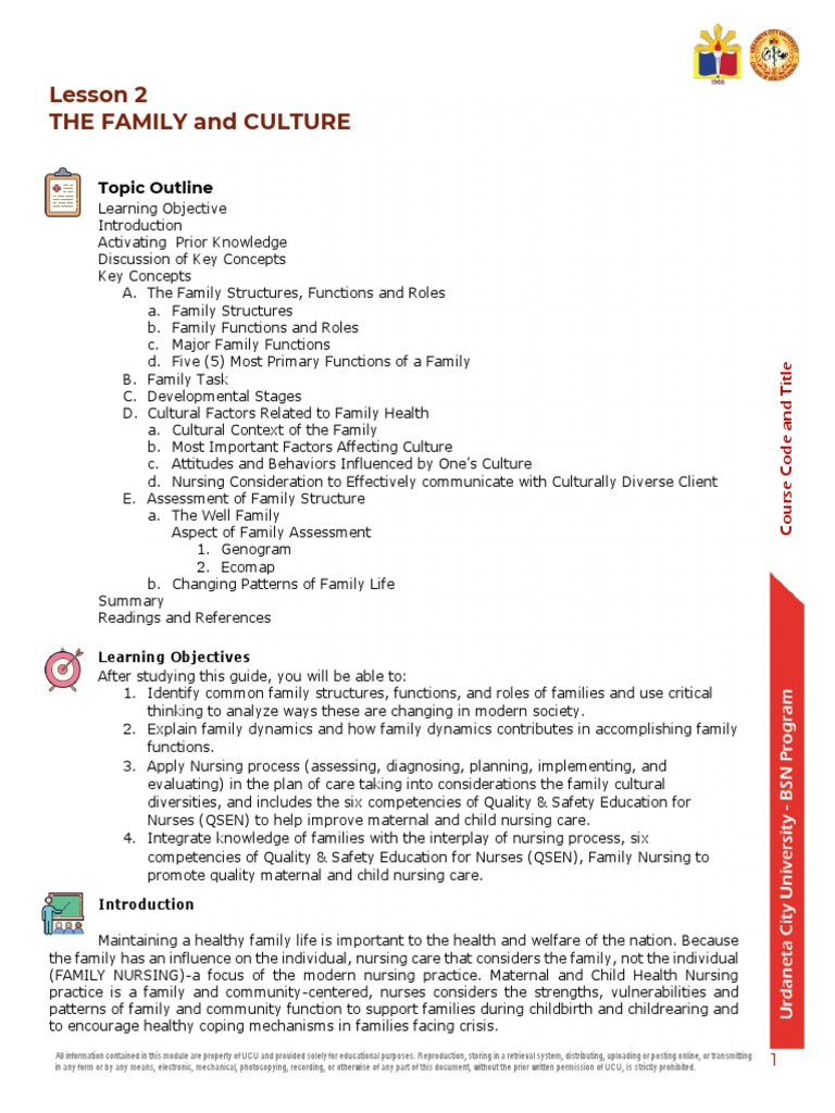 Lesson 2 The Family and Culture | PDF | Family | Adoption