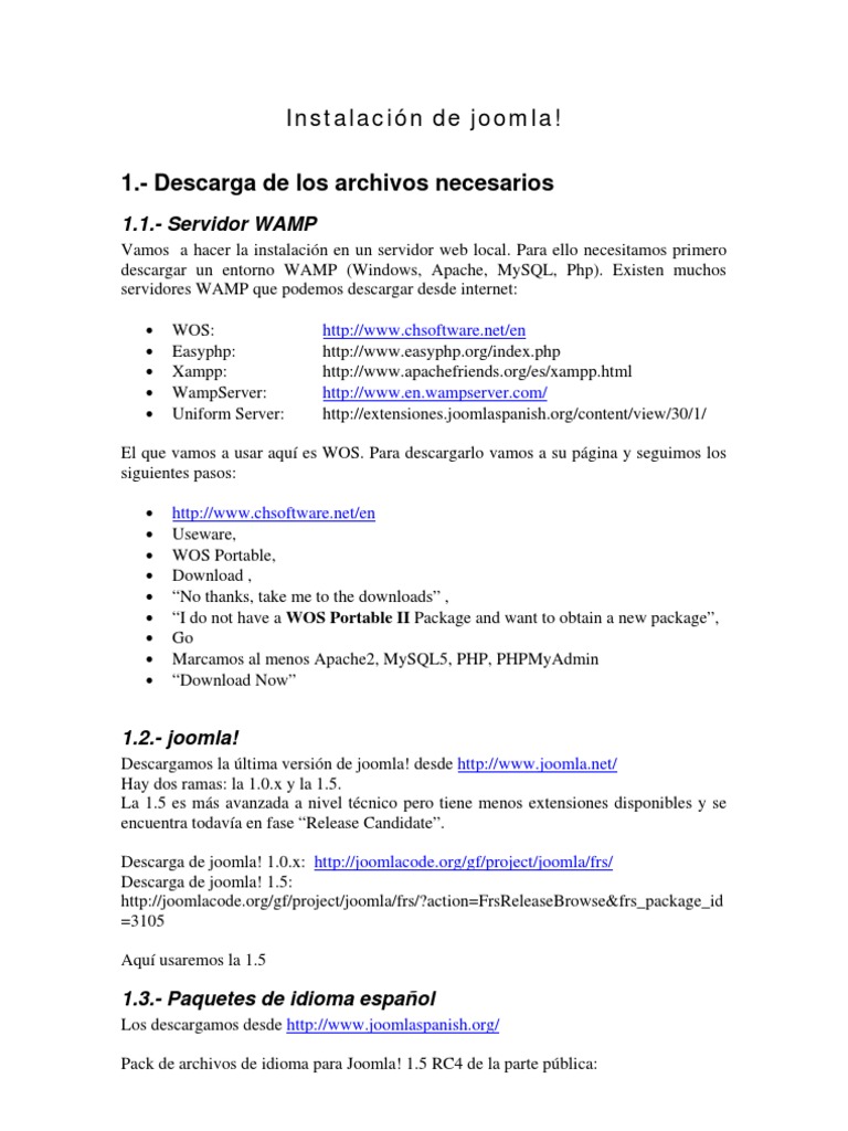 Manual Joomla y Mowes | PDF | Joomla | SQL