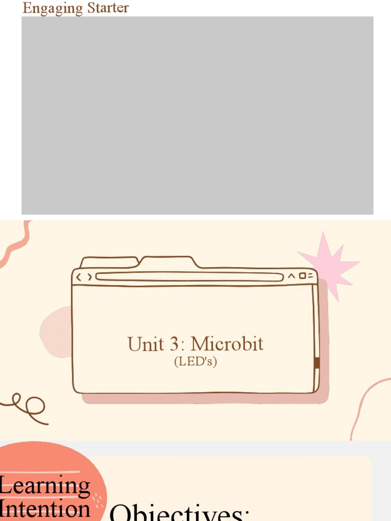 MakeCode For Microbit - Microbit LED's | PDF