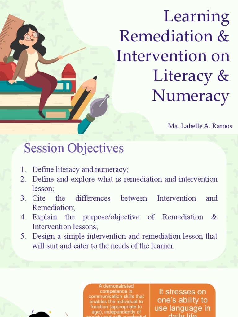 Learning Remediation and Intervention On Literacy Numeracy | PDF ...