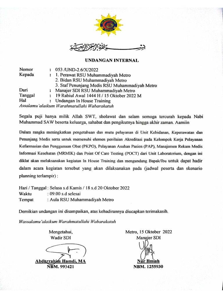Undangan Iht | PDF