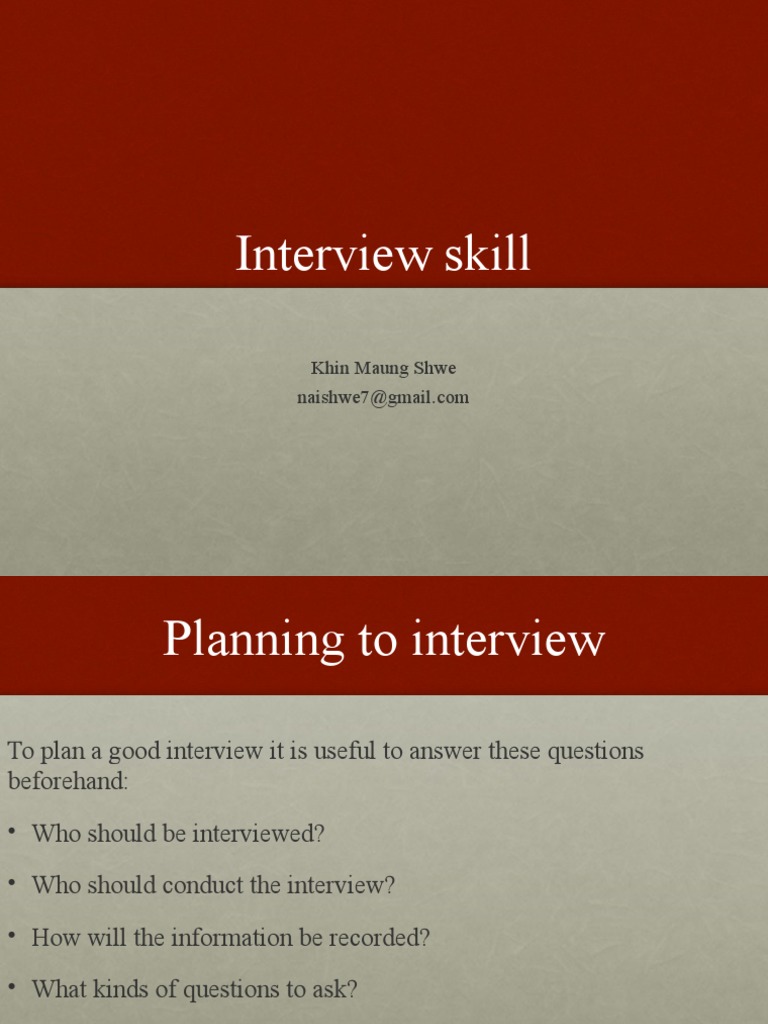 Interview Skill | PDF