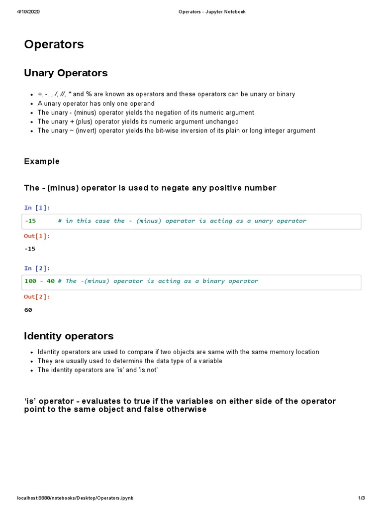Operators Additional | PDF | Integer (Computer Science) | Theoretical ... Operators Additional | PDF | Integer (Computer Science) | Theoretical ...