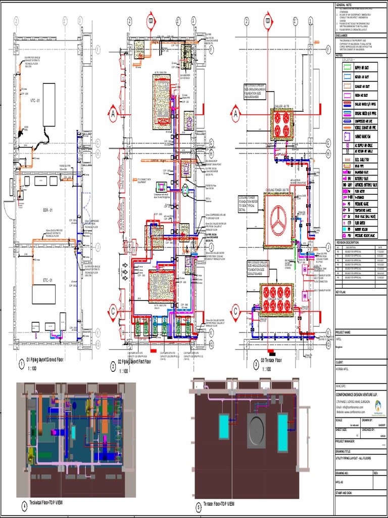 HPCL-02 - Hvac Piping Layout | Download Free PDF | Electromechanical ...