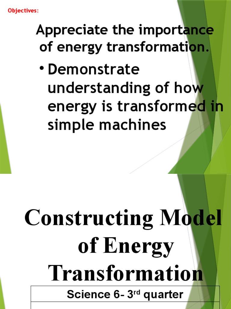 Energy Transformation in Simple Machines | PDF | Computers