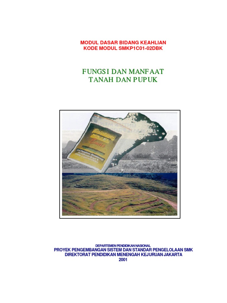 3 Fungsi Dan Manfaat Tanah Dan Pupuk | PDF