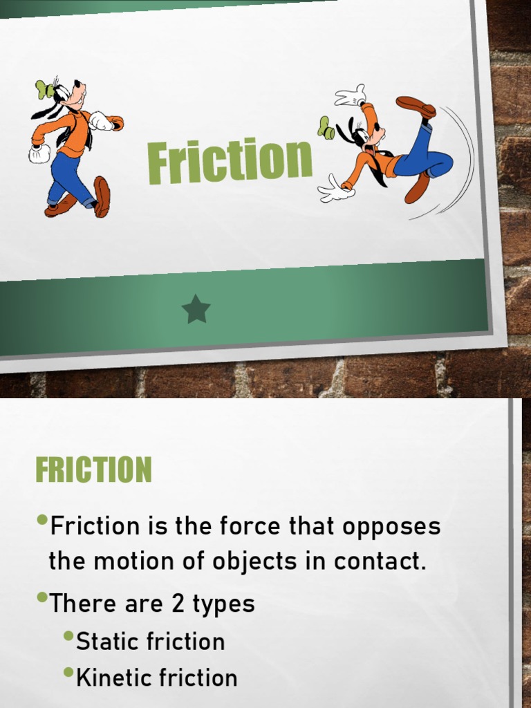 Friction PDF Classroom | PDF