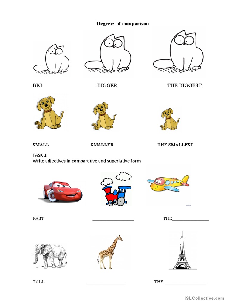 Degrees of Comparisons Adjectives | PDF
