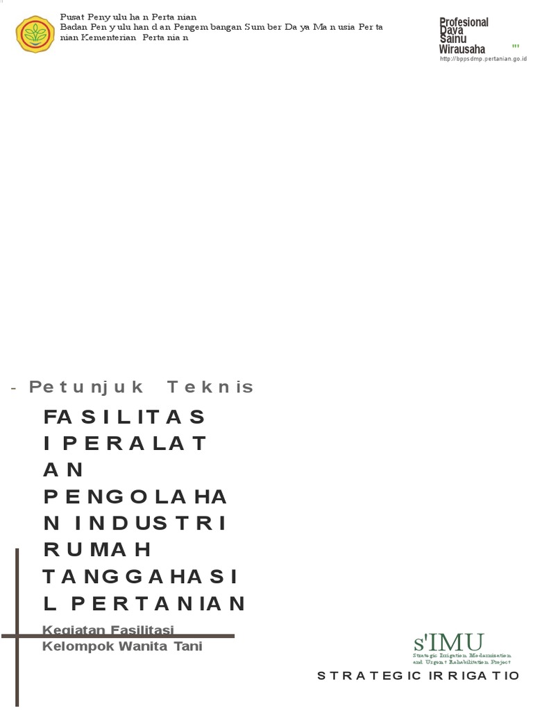 Juknis Fasilitasi KWT SIMURP 2021 | PDF | Bisnis | Ilmu Sosial