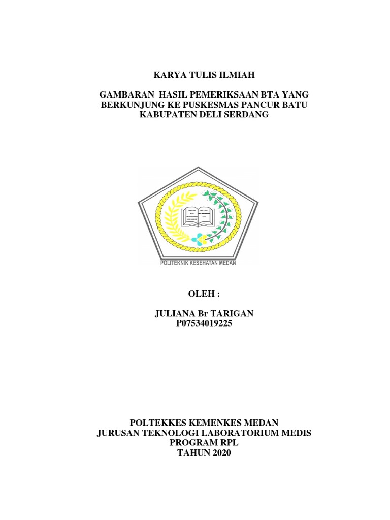 Hasil Pemeriksaan BTA di Puskesmas Pancur Batu | PDF