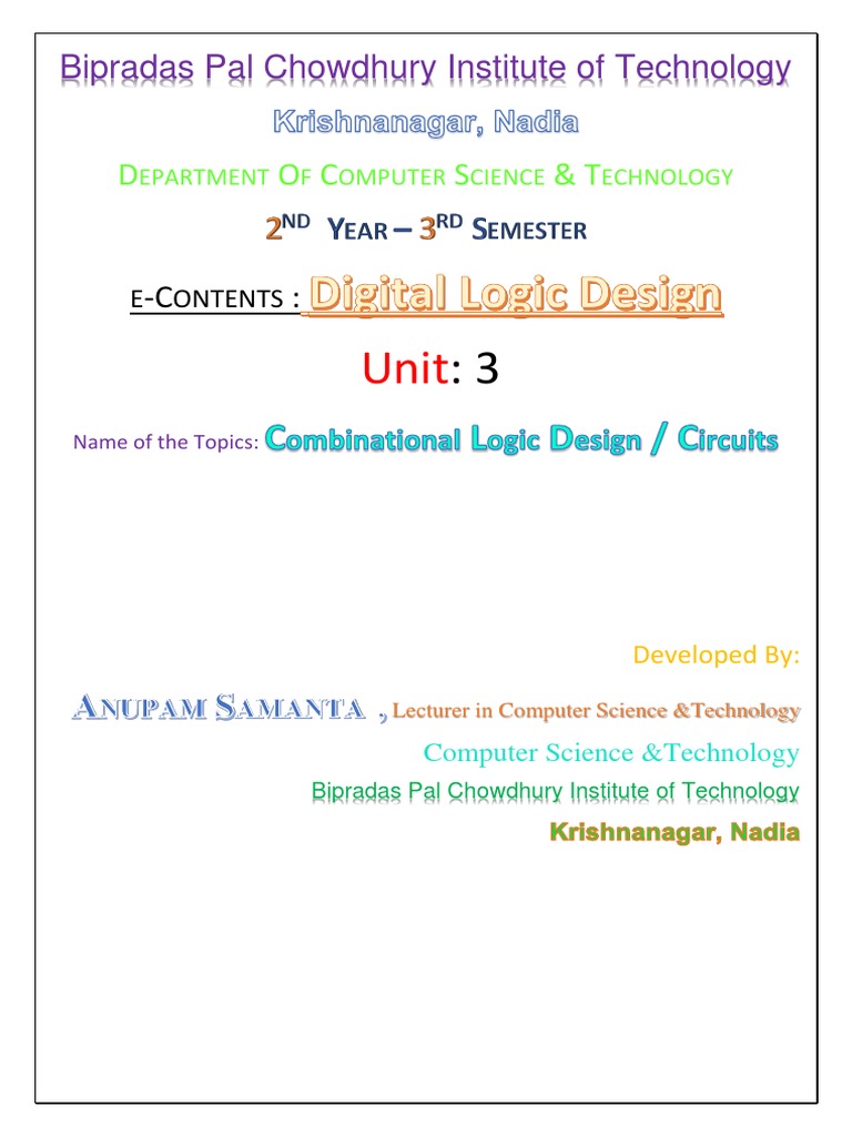 Digital Logic Design Fundamentals | PDF | Logic Gate | Boolean Algebra