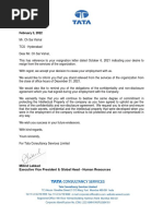 Tcs Appointment Letter | PDF