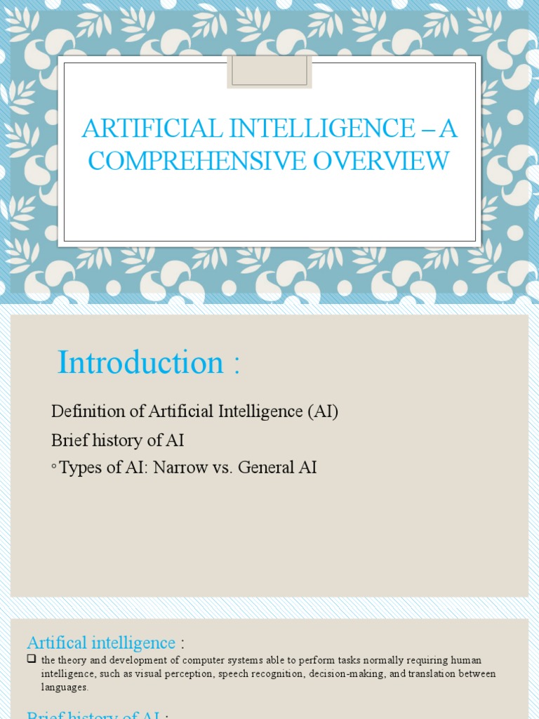 Presentation On Artificial Intelligence | PDF | Artificial Intelligence ...