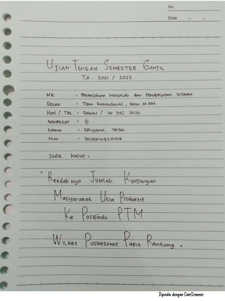 Tugas Pemecahan Masalah & Pendekatan Sistem - SRIYANA YOSA | PDF Tugas Pemecahan Masalah & Pendekatan Sistem - SRIYANA YOSA | PDF