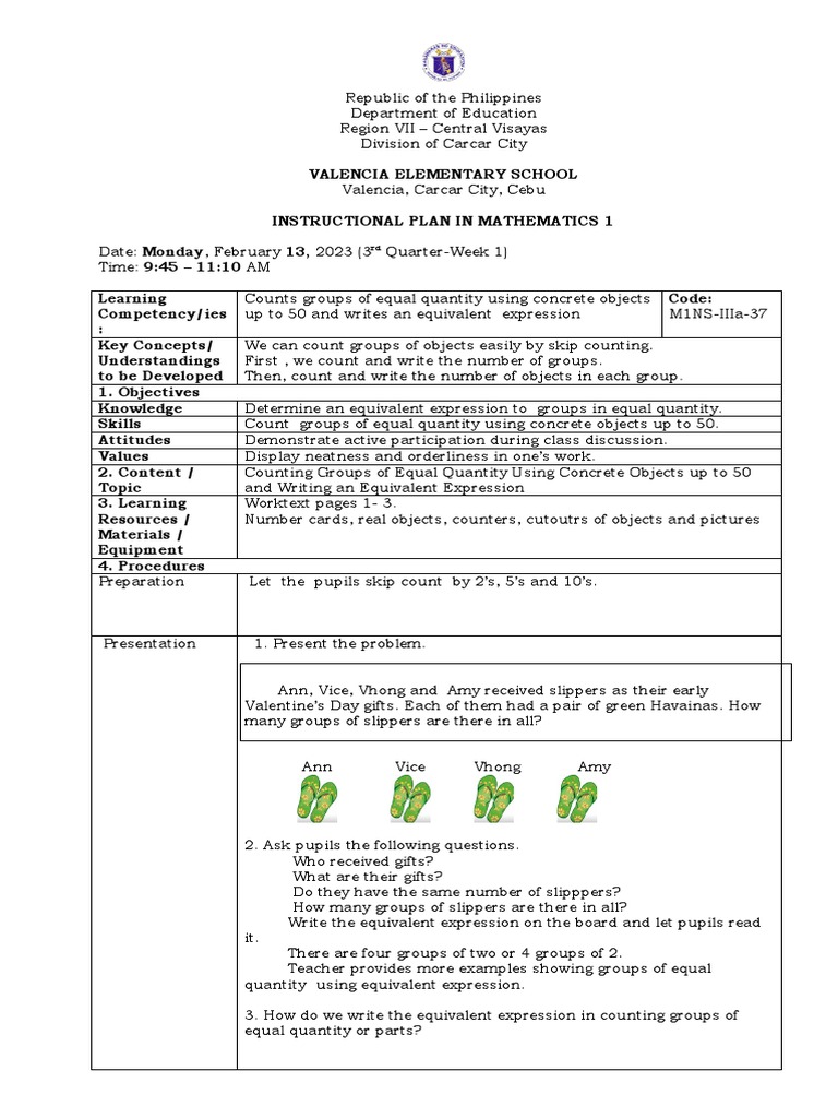 dlp1 Math1q3 | PDF | Quantity | Cognition