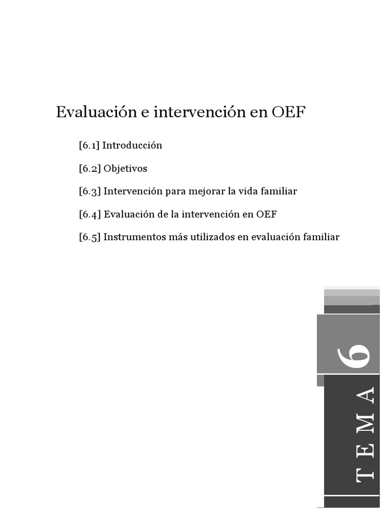 Tema6 Caracterización de La Orientación Educativa Familiar (OREDUFA) - Mayo 2022 3Q | PDF ...