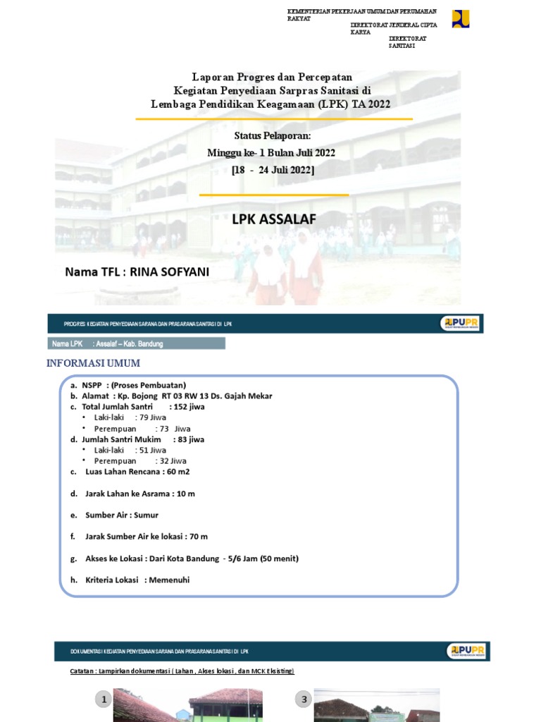Template Lapming m1 LPK Assalaf Kab. Bandung | PDF