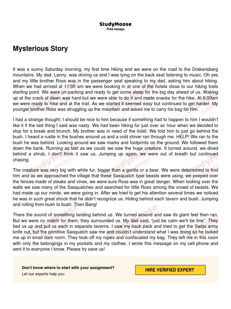 Mysterious Story | PDF