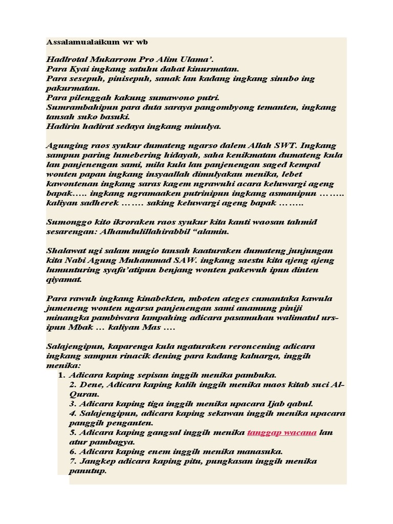 Teks Pranatacara | PDF