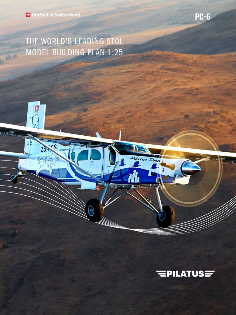Pilatus Aircraft LTD PC 6 ModelBuildingPlan | PDF | Aviation | Aircraft