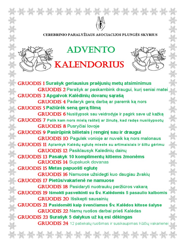Advento Kalendorius | PDF