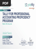 Tally Completion Certificate | PDF