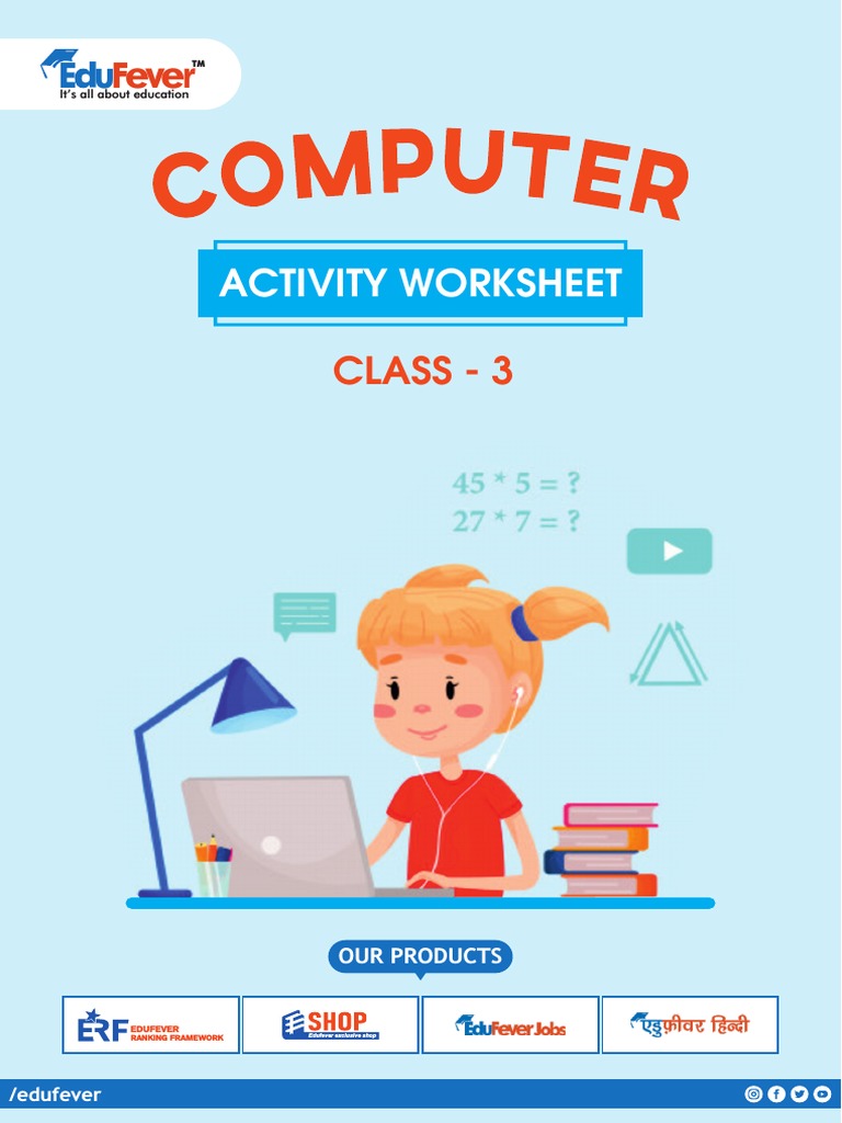 Class 3 Computer Activity Worksheet 1 | PDF | Operating System | Input ...