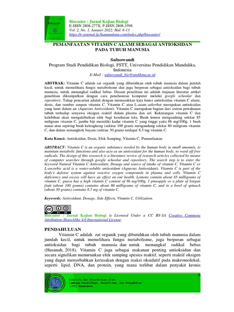 Fix Jurnal Vit C | PDF