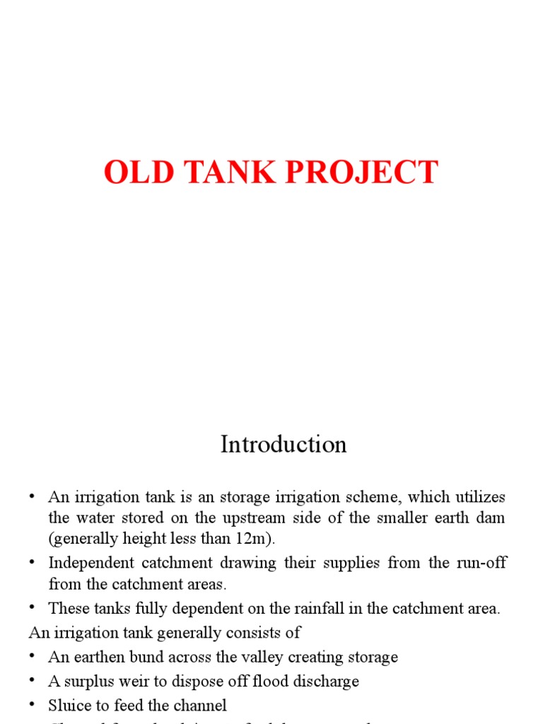 Old Tank Project | PDF | Topography | Contour Line