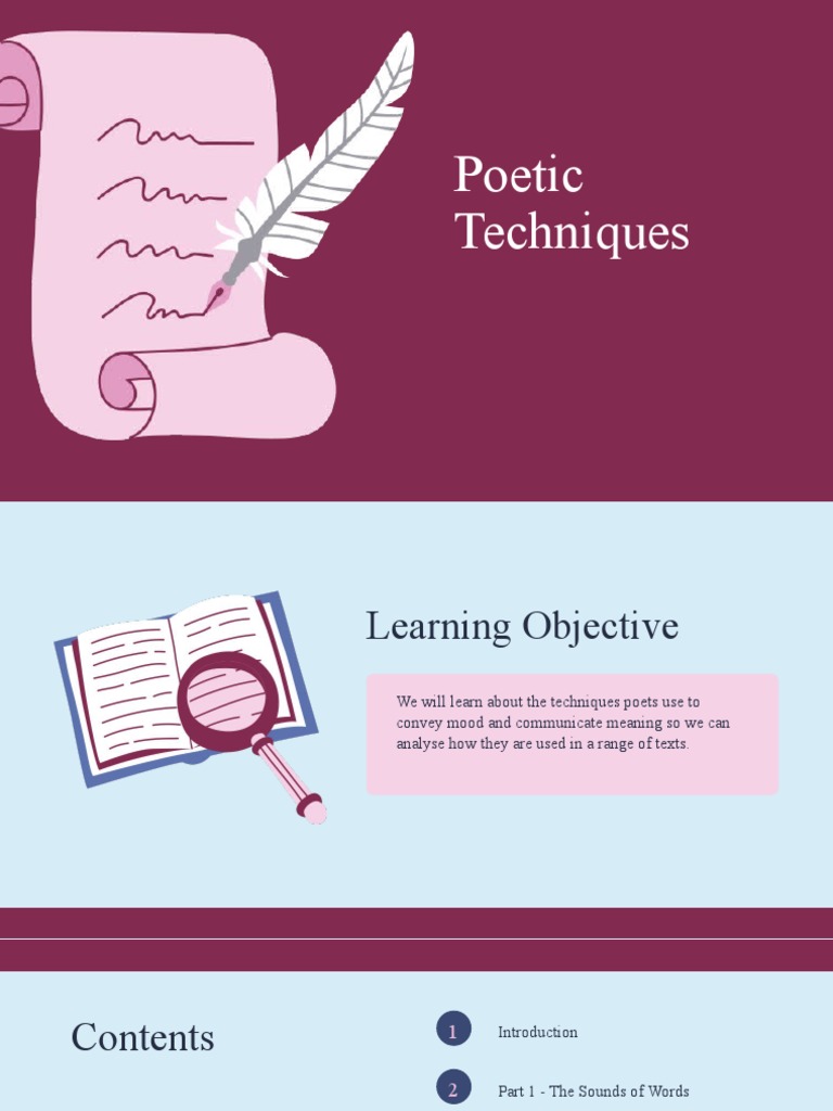 Understanding Poetic Techniques | PDF | Poetry | Metre (Poetry)