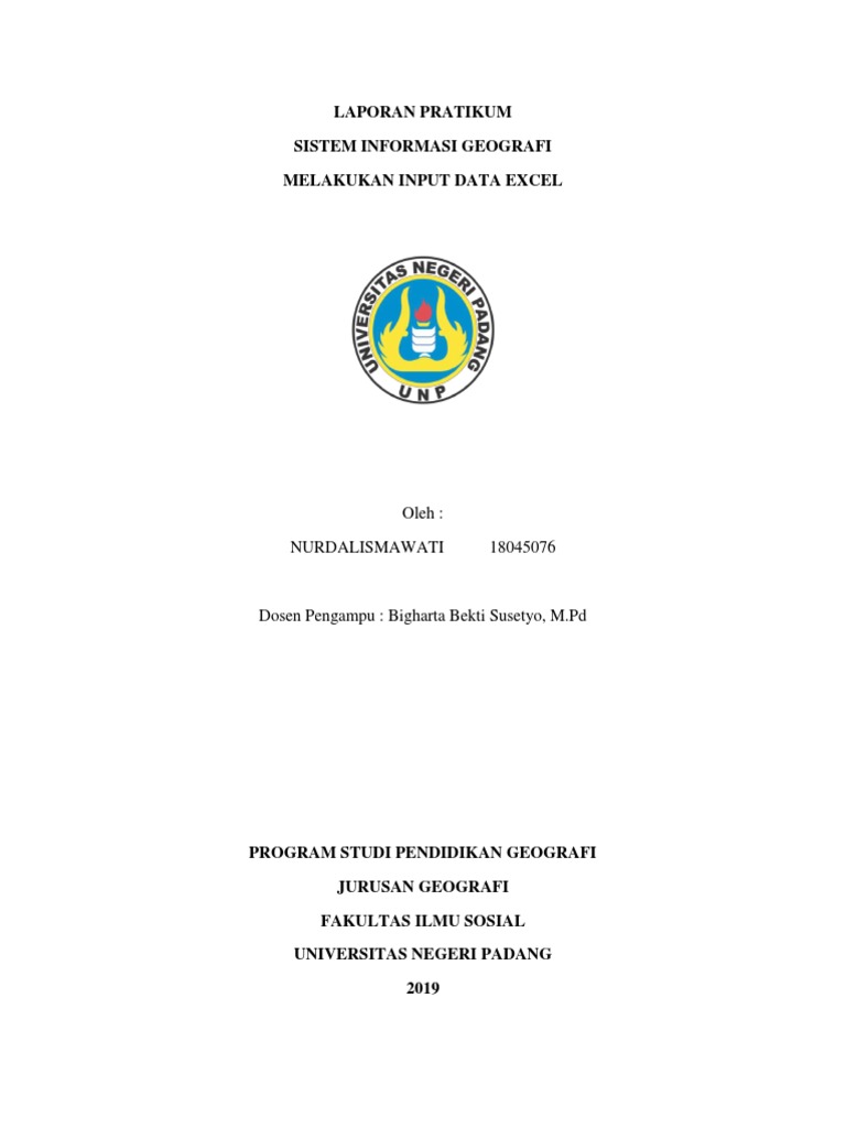 Tutorial INPUT DATA EXCEL Nurda Lismawati | PDF