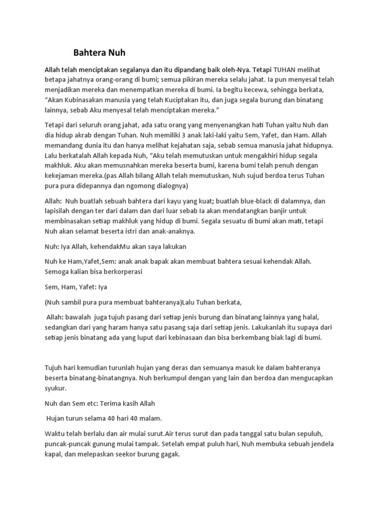 Bahtera Nuh | PDF | Seni