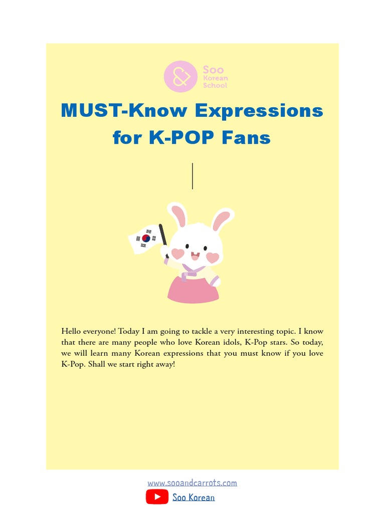 MUST-KNOW K-POP | PDF | Fan (Person)