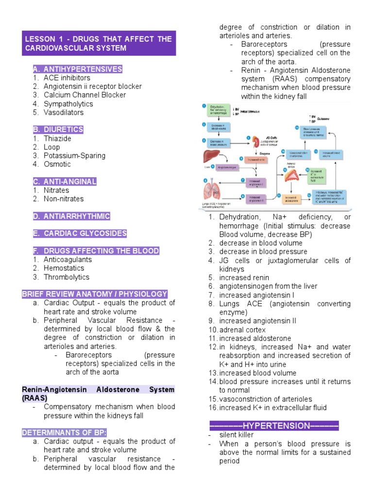 Pcol Midterms | PDF | Angiotensin | Clinical Medicine