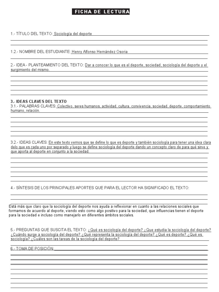 Ficha de Estudiantes 1 | PDF