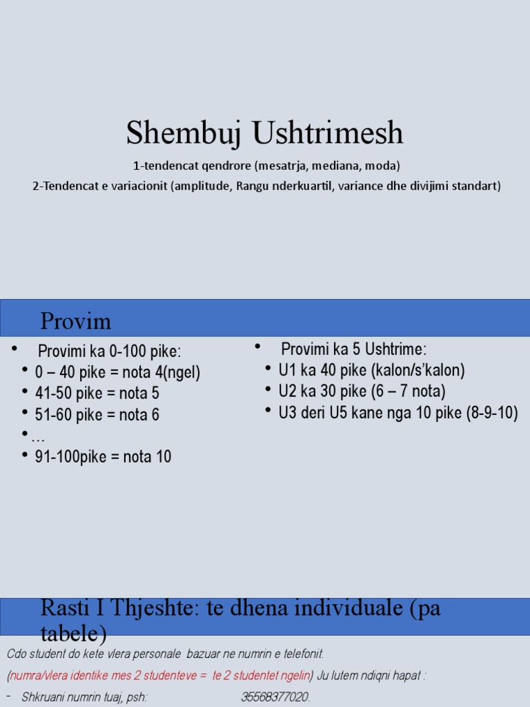 AAA - Shembuj Ushtrimesh Per Provim | PDF
