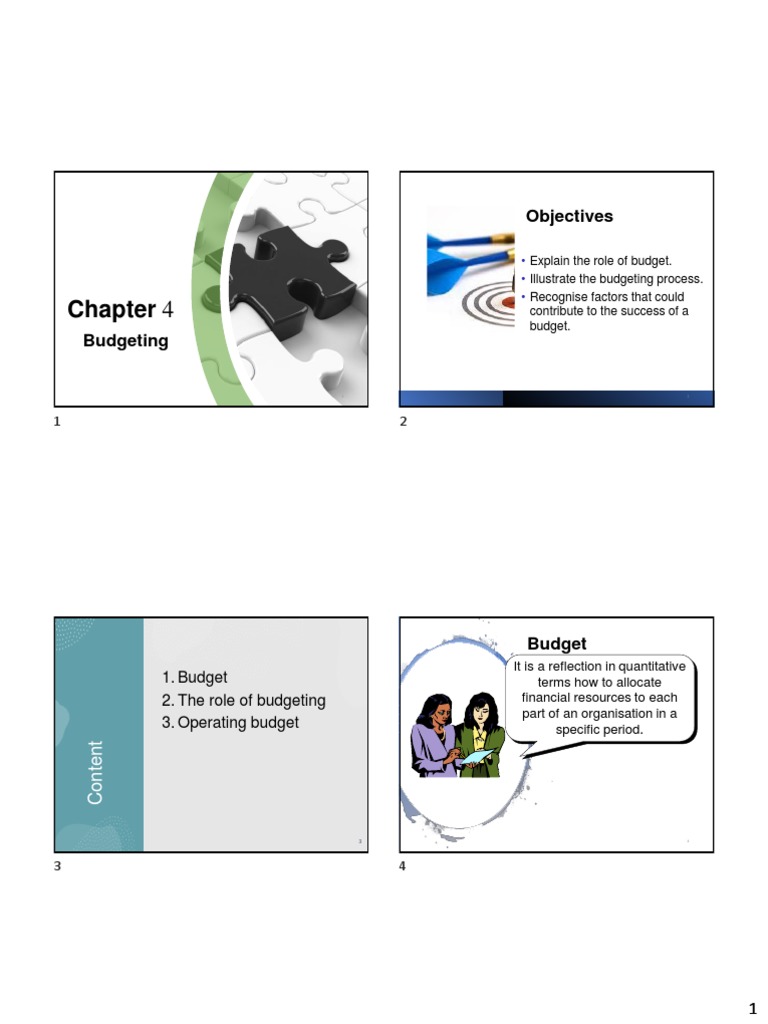 Chapter 4 - Budgeting | PDF | Cost | Budget