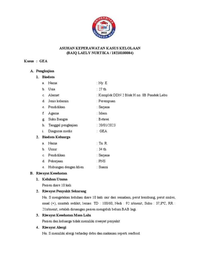 Askep Komplementer Gea | PDF