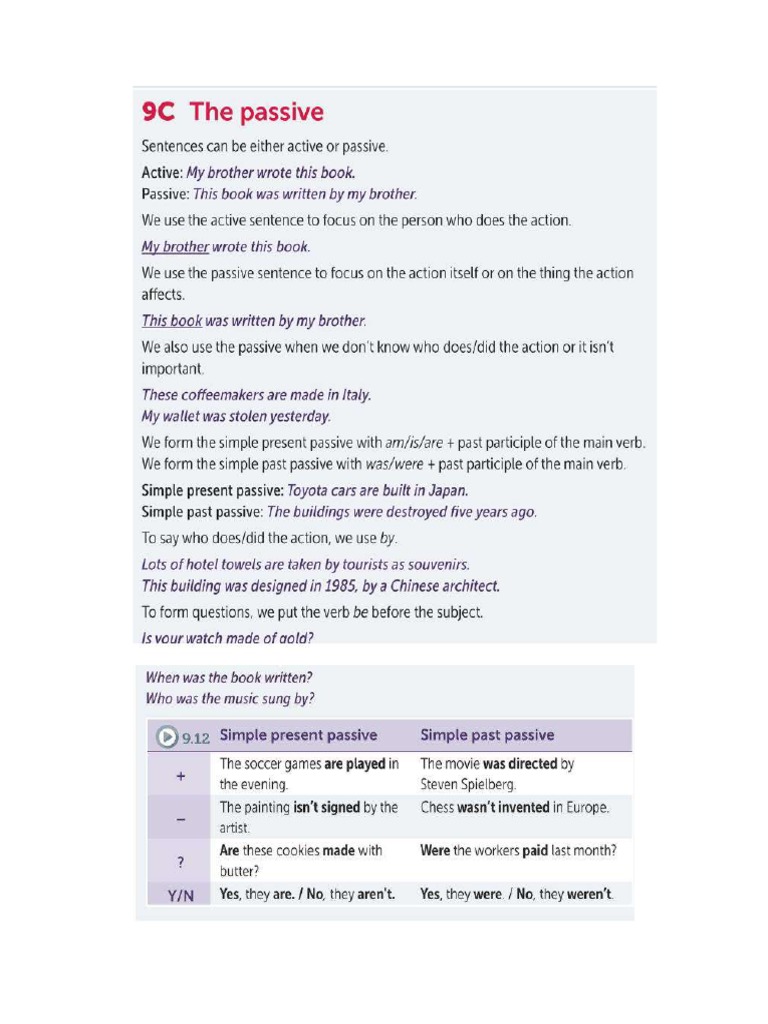 Active and Passive | PDF