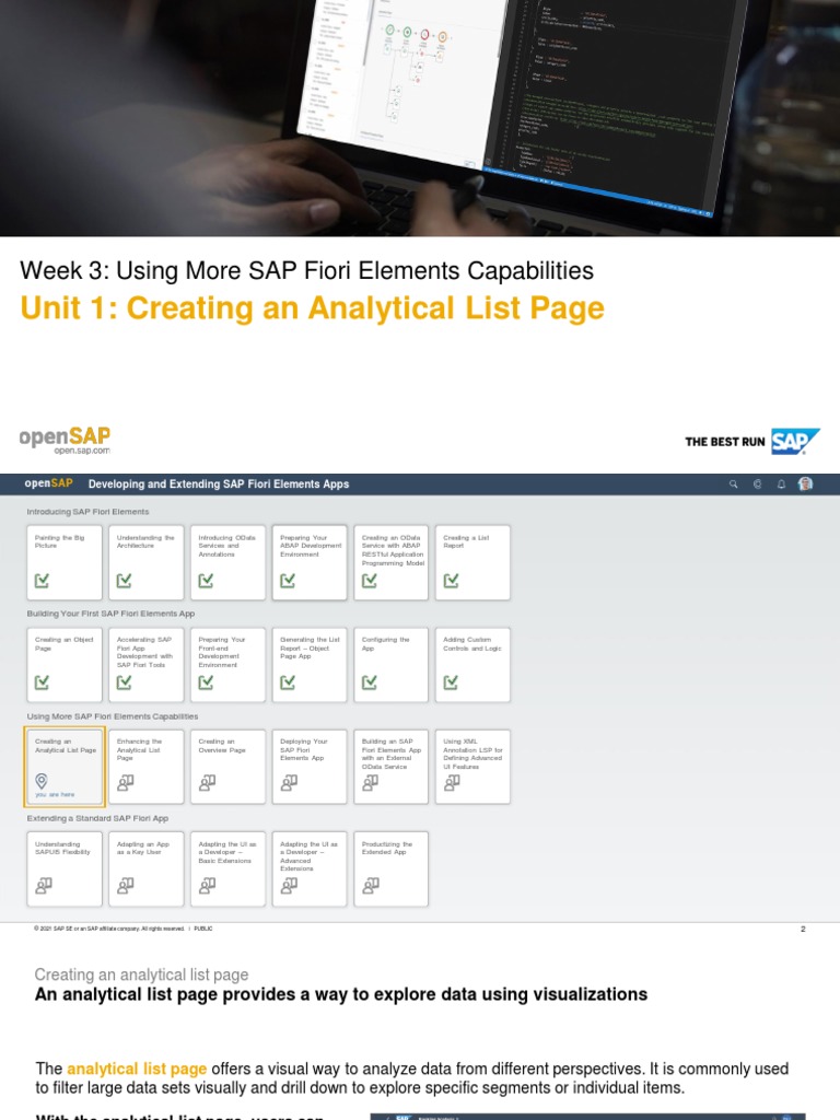 OpenSAP Fiori-Ea1 Week 3 All Slides | PDF | Mobile App | User Interface
