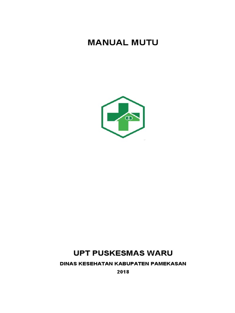 Cover Manual Mutu | PDF