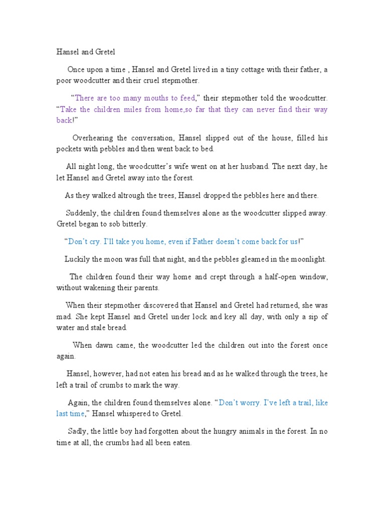 Hansel and Gretel | PDF | Hansel And Gretel (Opera) | Hansel And Gretel