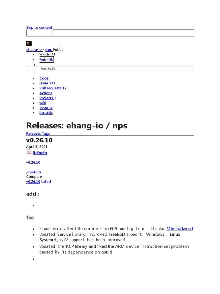 NPS Release | PDF | Proxy Server | Hypertext Transfer Protocol