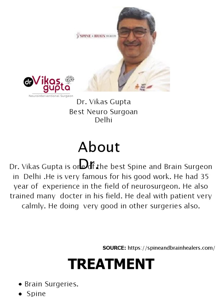 Dr Vikas Gupta Pdf Neurosurgery Surgery